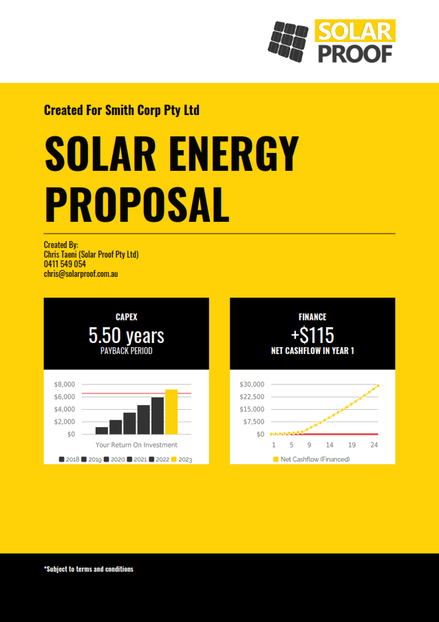 Solar Proof - Software For Quoting, ROI, PV Sizing & Much More.